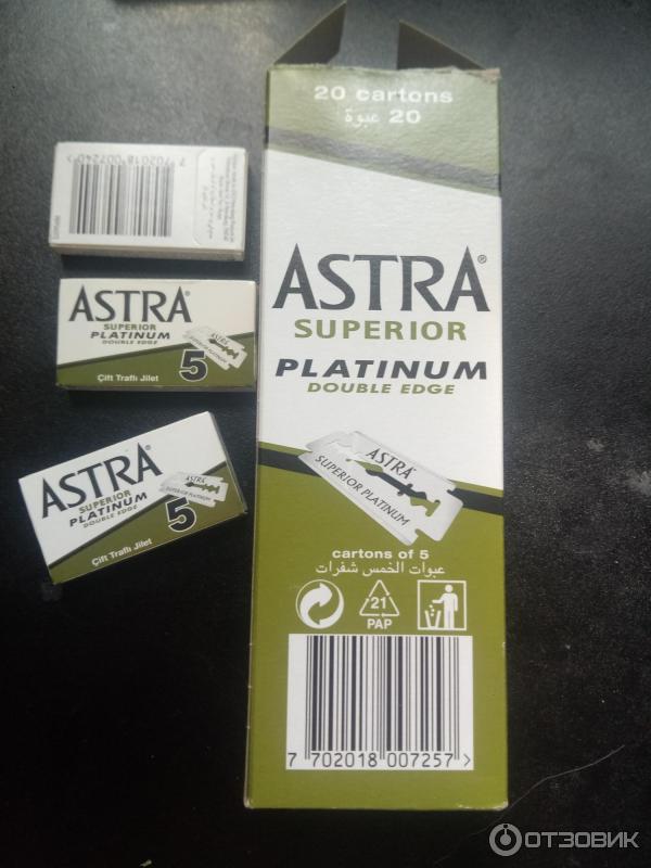 Отзыв о Лезвия для т-образных классических станков Astra Superior ...