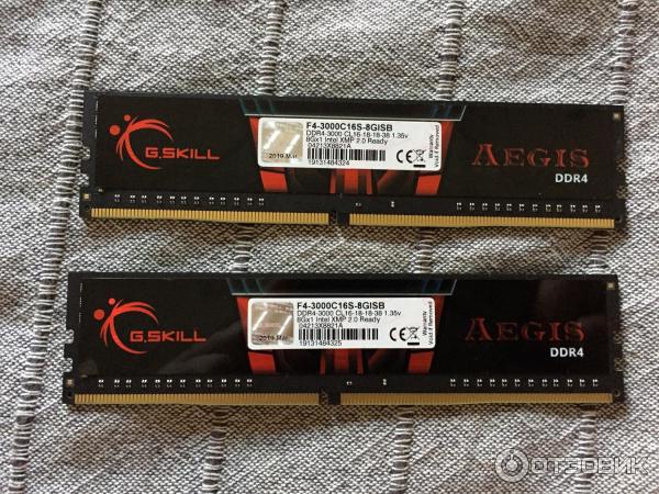 Отзыв о Оперативная память G Skill Aegis Ddr4 3000mhz F4 3000c16s 8gisb