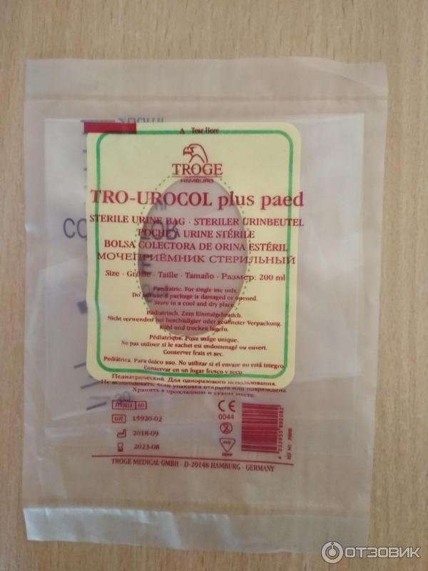Отзыв о Мочеприемник педиатрический Troge Tro-Urocol Plus Paed ...